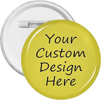 Amazon.com: Personalized Button Pins With Your Own Image Text Logo Picture Design Your Own ...