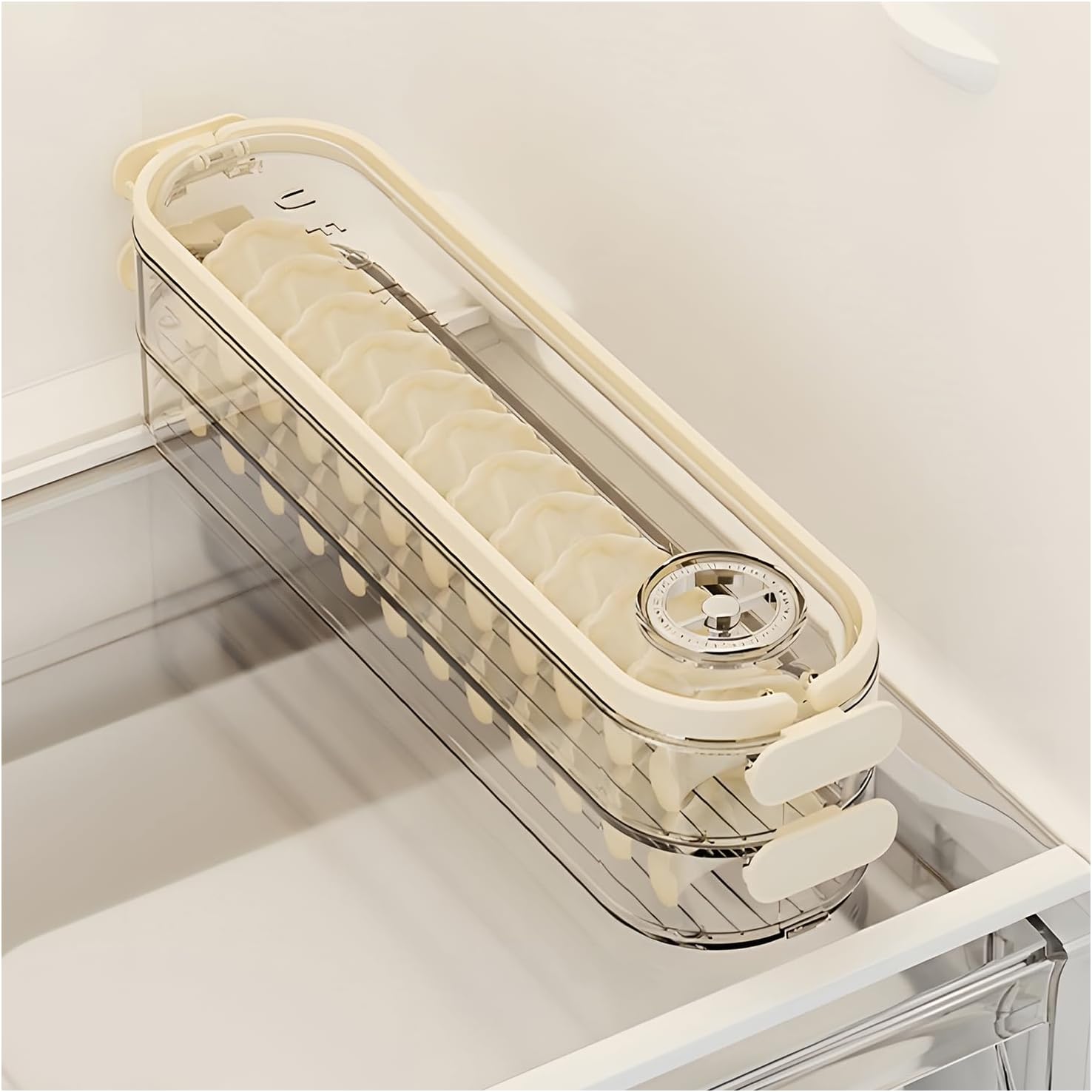 Amazon.com: Fridge Storage Boxes With Lids, Dumpling Box Refrigerator ...