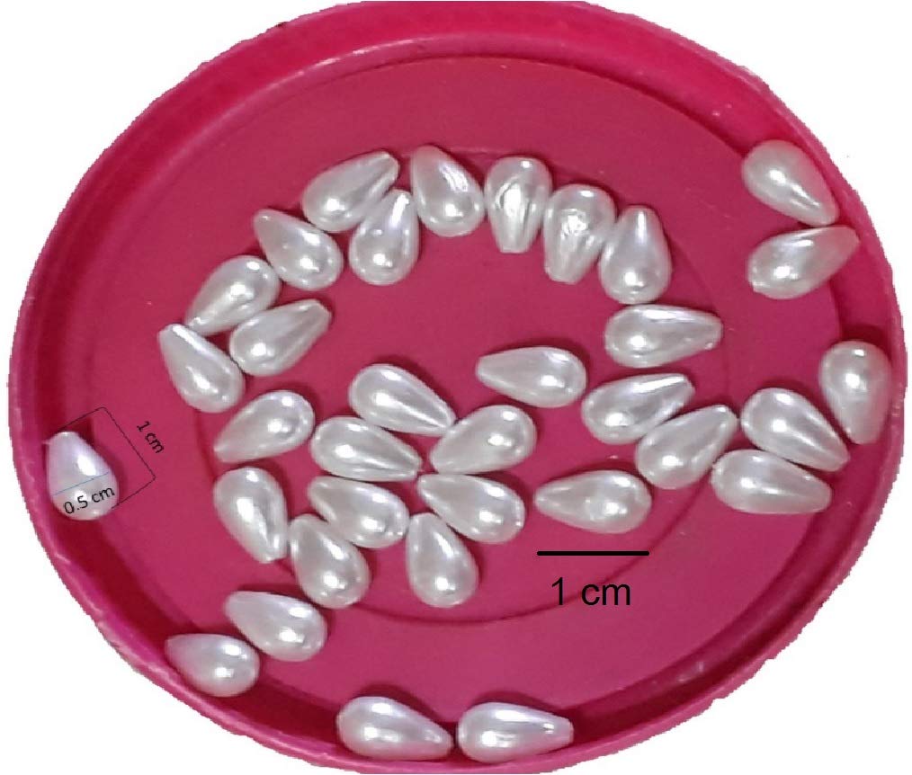 Buy Drop Shape Pearls for Jewelry/Crafts/DIY Works - 100 Pc Online at ...