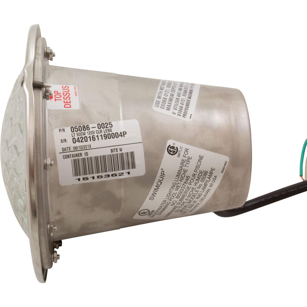 Buy Sta-Rite 05086-0025 SwimQuip Underwater Pool And Spa Light, 120 ...