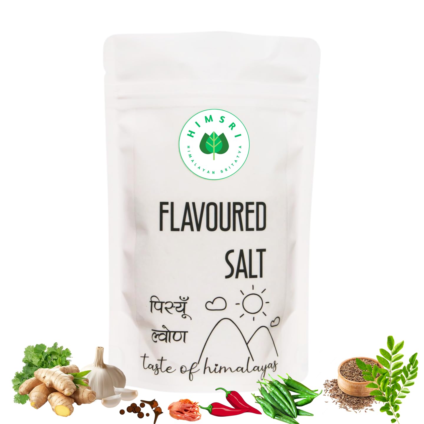 Himsri Pahadi Namak| Himalayan Mix Flavoured Salt 200gms : Amazon.in ...