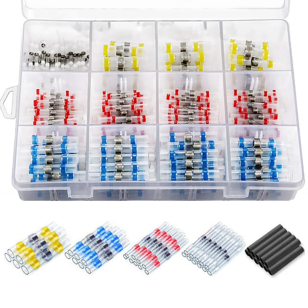 Snapklik.com : 300Pcs Solder Seal Wire Connectors Waterproof Electrical Connectors Kit Self ...