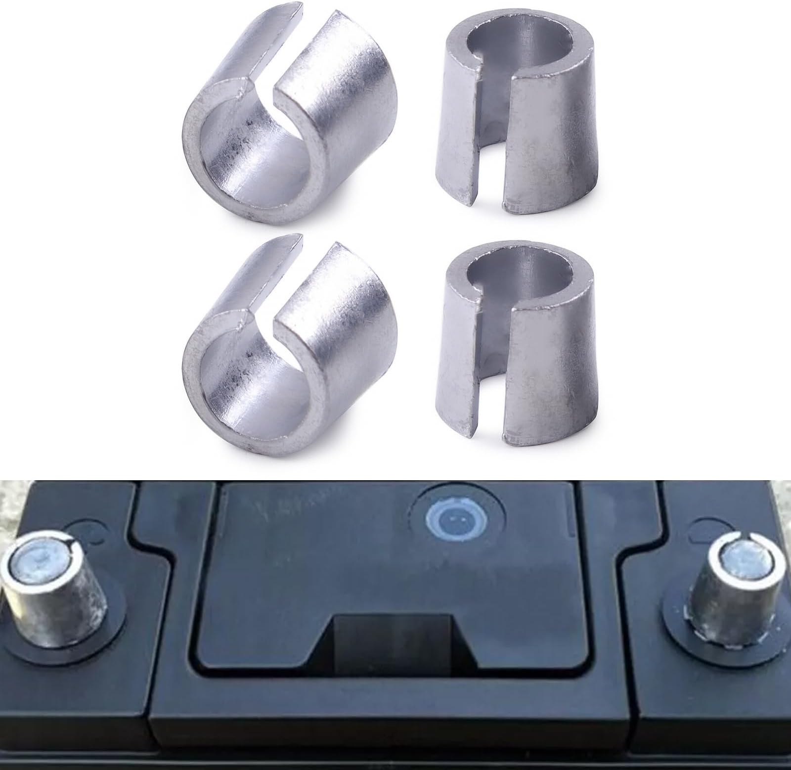Amazon.com: UZZH 2 Pairs Battery Post Terminal Shims, Car Battery ...