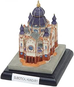 Amazon.com: Resin Casted Synagogue Paper Weight Miniature Replica of ...