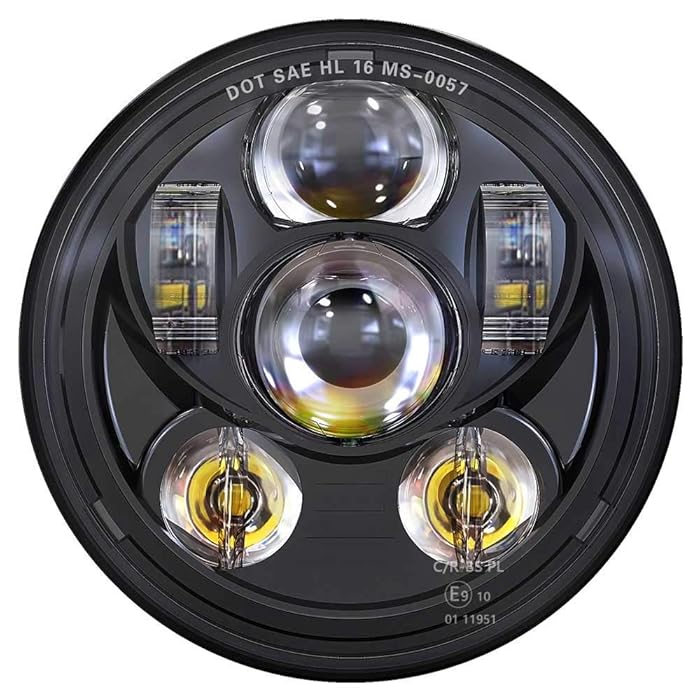 Buy RAMJET4X4 5-3/4 5.75 inch LED Headlight Compatible with Harley ...