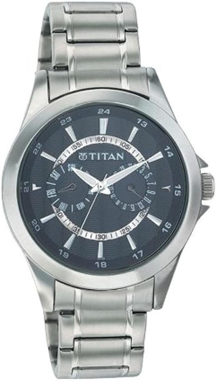 Titan Men's Metropolitan Luxe: Multifunction Anthracite Dial with Two ...