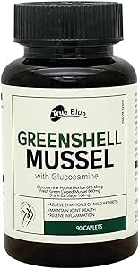 True Blue Health Greenshell Mussel, 90 Caplets – 3 Month Supply ...