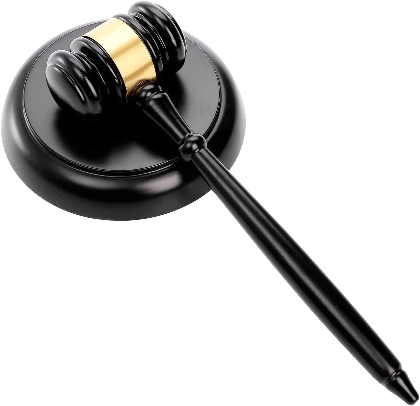 Amazon.com : WUWEOT Black Gavel and Block Set, Handcrafted Wood Gavel ...