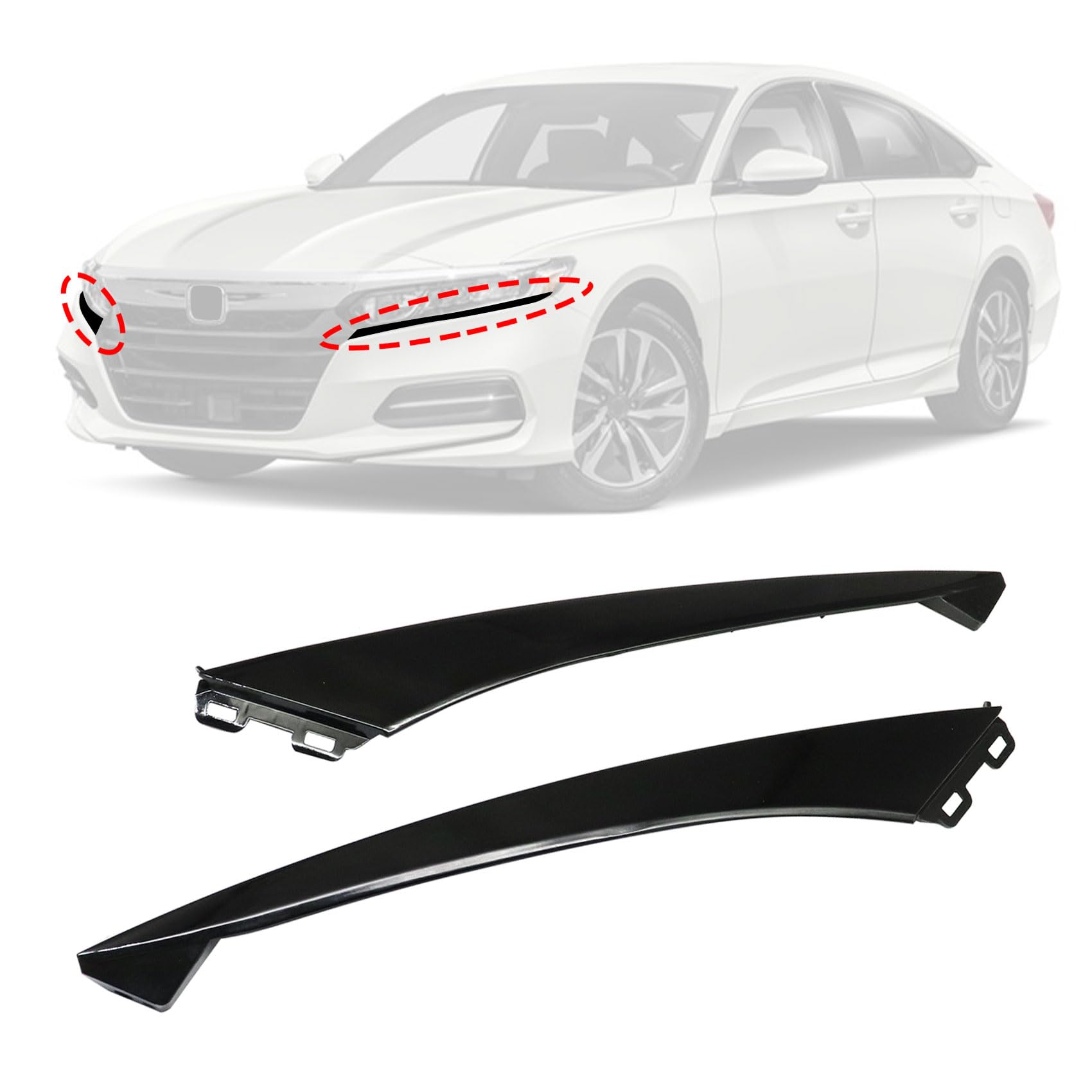 Amazon.com: Priprilod Bumper Grille Lower Moulding Trim Compatible with ...