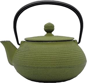 Amazon.com: Iwachu 12426 Teapot Type 5 Line Draw Wakusa 0.65L Inner Enamel Nambu Ironware : Home ...