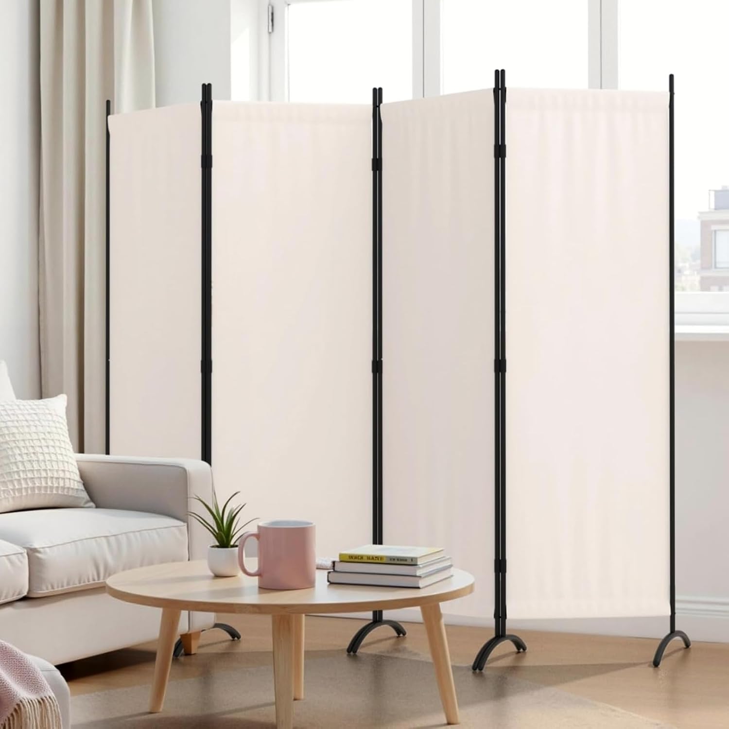 Amazon.com - Kecreque Room Divider 4 Panel Folding Screen Portable Wall ...