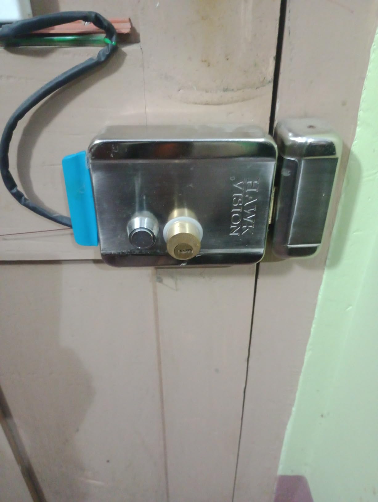 HAWK VISION Electronic Stainless Steel Door Lock with 5 Keys - silver ...