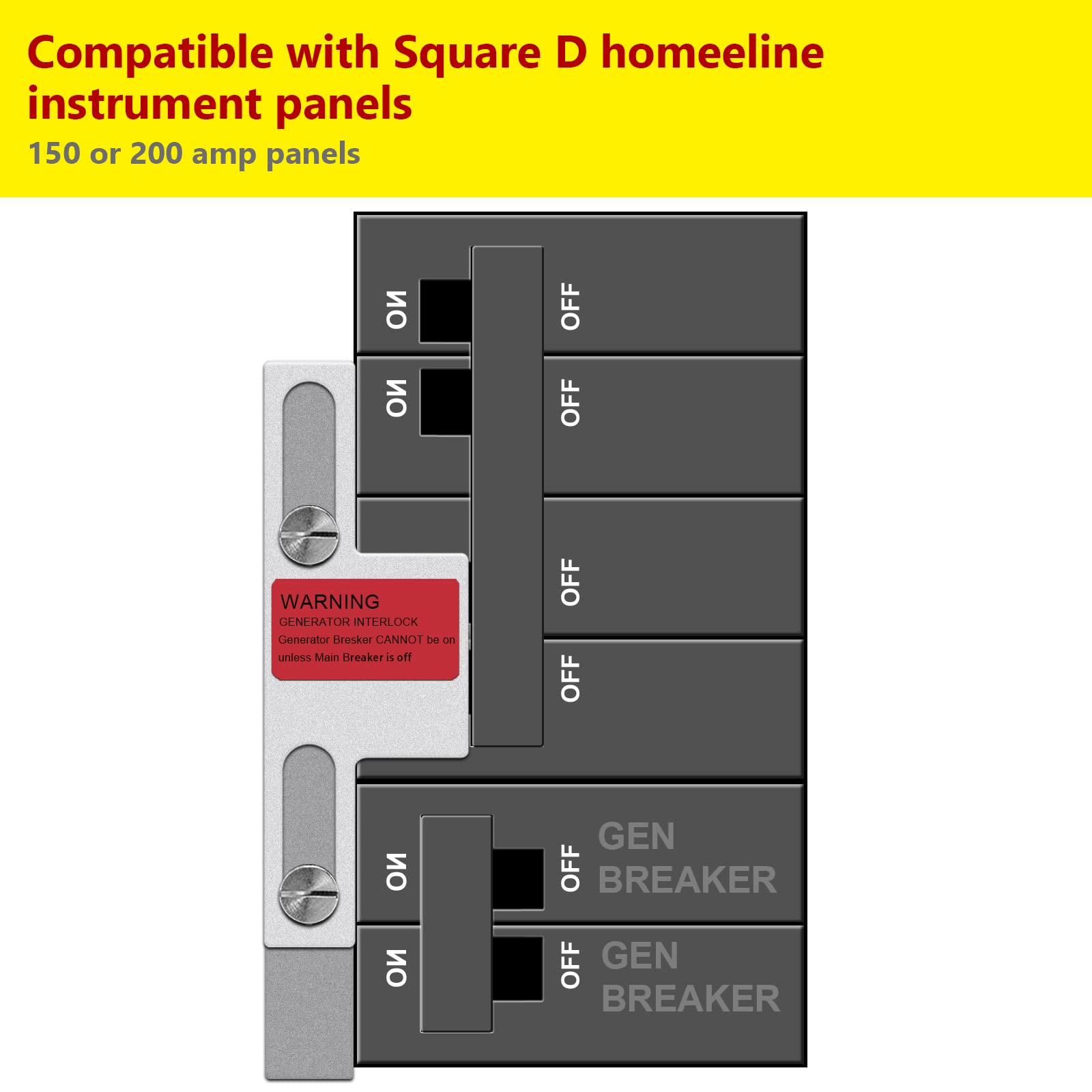 Square D Generator Interlock Kit For Homeline Meter Austria Backup ...