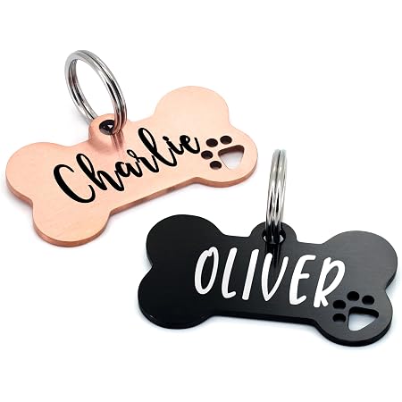 Amazon.com: Stainless Steel Custom DEEP Engraved Pet ID Tags ...