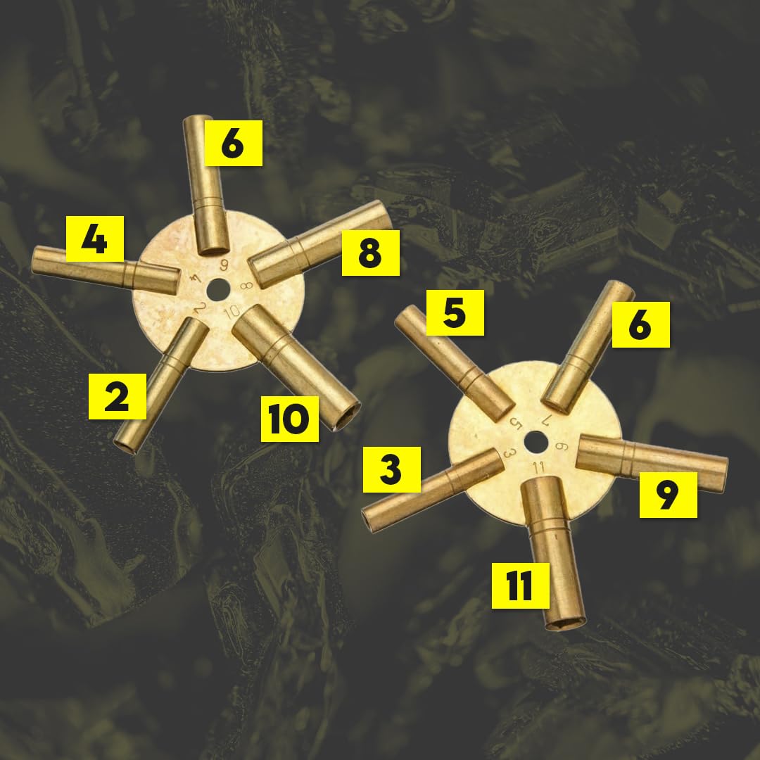 Snapklik.com : SE Universal Brass Clock Key For Winding Clocks, Odd And ...