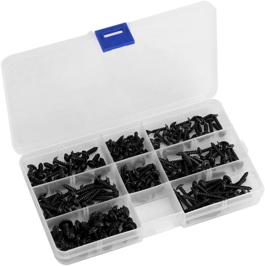 200Pcs Self-Tapping Screw Assortment Stainless Steel Truss Self ...