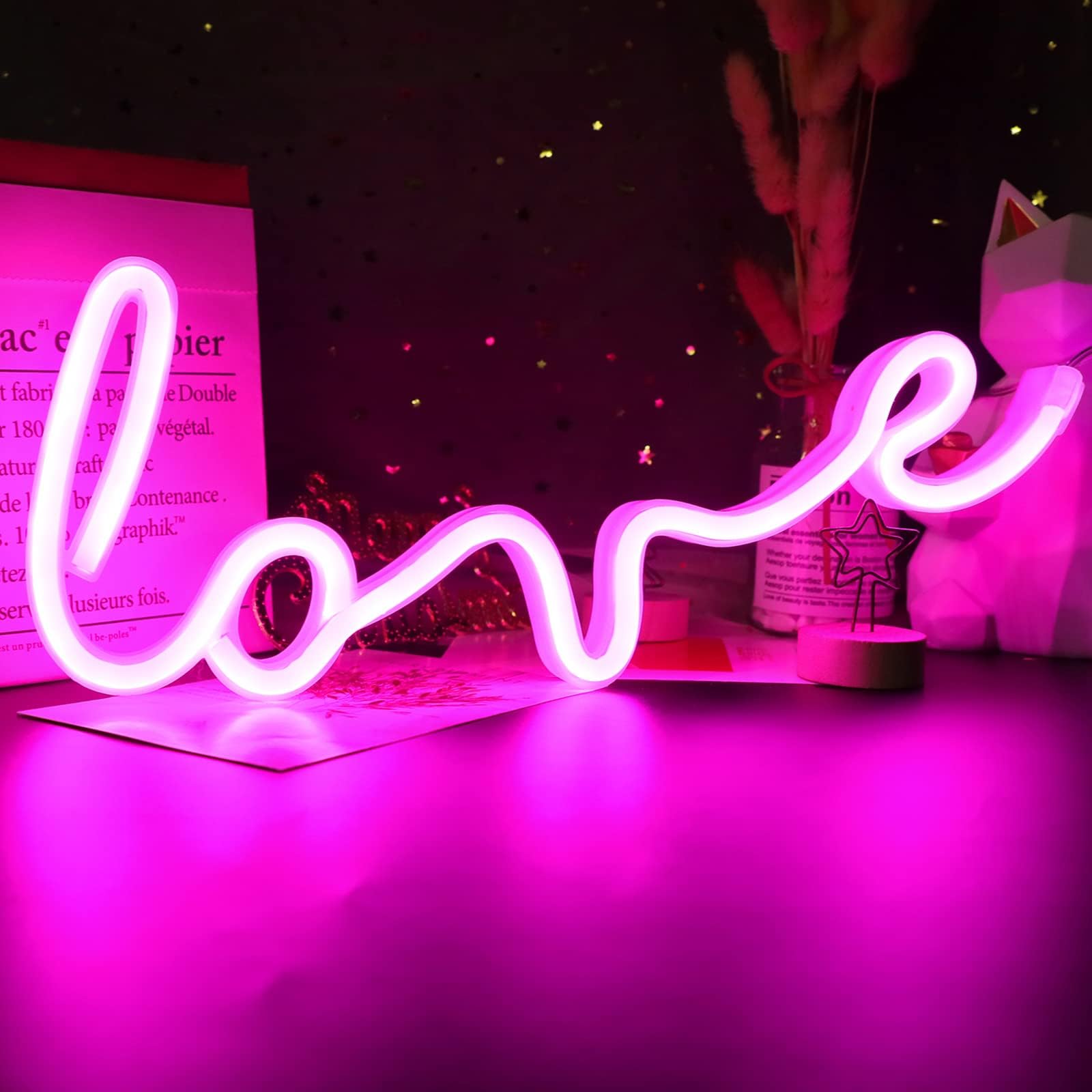 ENUOLI XOXO Neon Signs XOXO Light Neon Sign - USB & Battery Operated ...