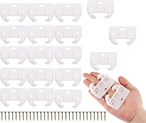 Drawer Guides 20pcs, Plastic Drawer Slides Guides with 60pcs Screws ...