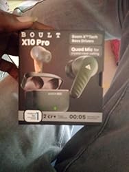 Boult Audio X10 Pro TWS Earbuds with 45H Playtime, Quad Mic Clear ...