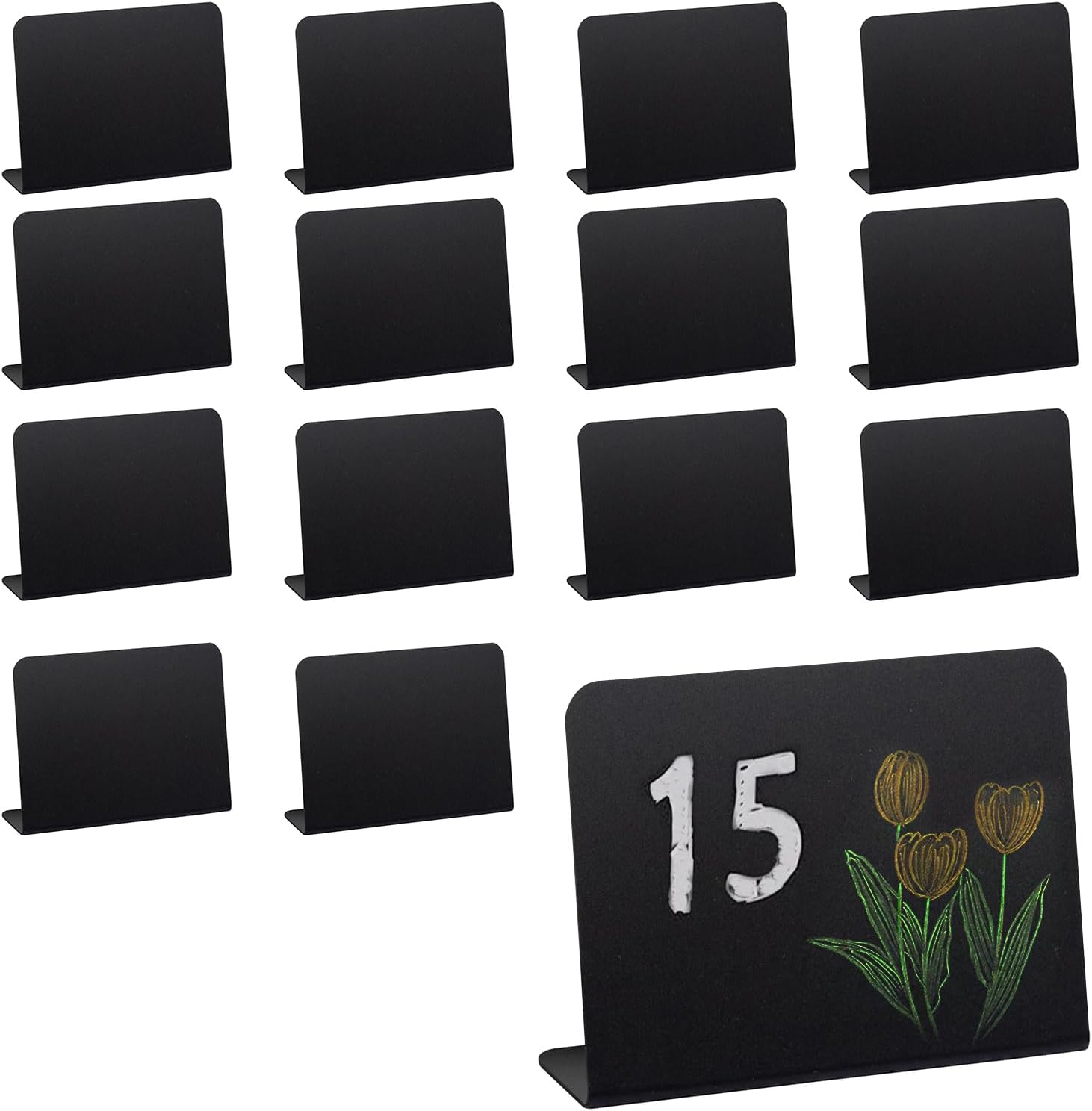 Mini Chalkboard Signs 15 Pcs Reserved Chalk Board Signs for Tables 4 X ...
