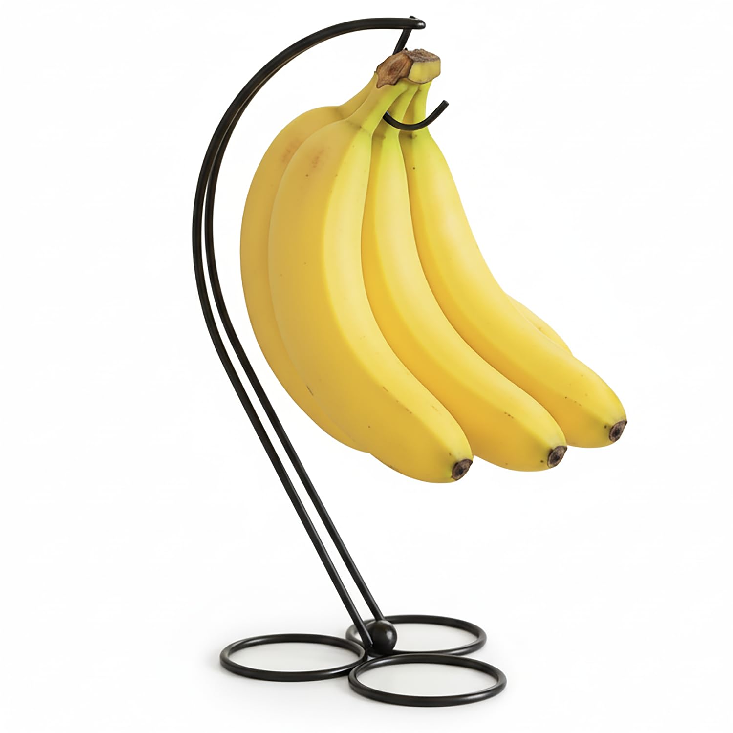 BNYD Banana Holder Stand for Kitchen Counter, Black Banana Hanger with ...