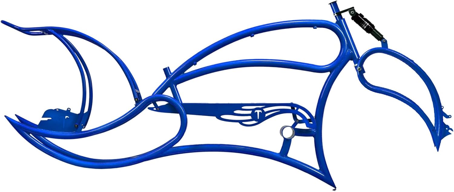 Amazon.com : MICARGI Leopard 3I Stretch Cruiser Bike Frame,26-in Steel ...