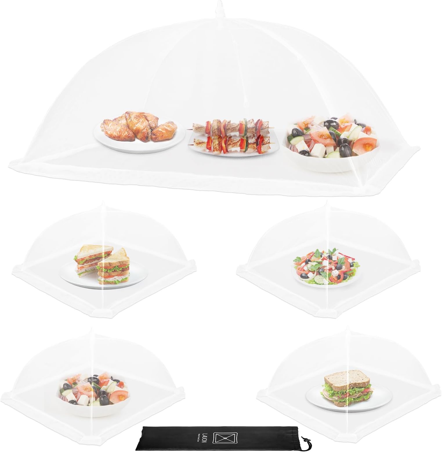 Amazon.com: Chefast Food Cover Tent (5 Packs) - Pop Up Mesh Covers in 5 ...