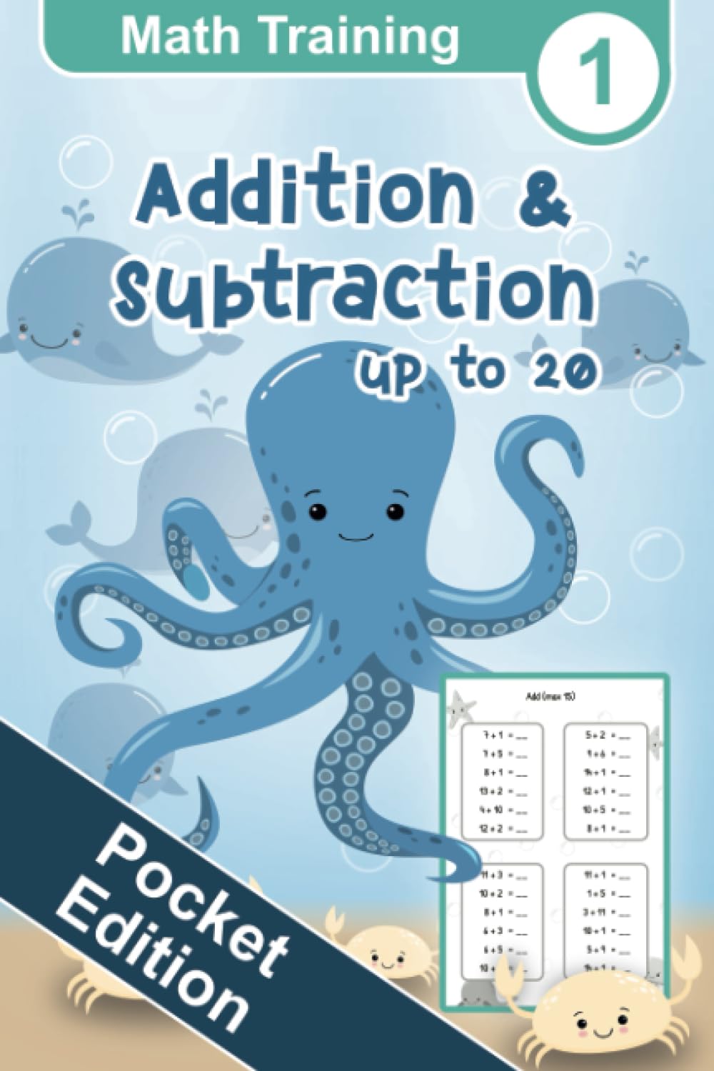 Math Training 1 Pocket Edition - Addition and Subtraction Workbook up ...