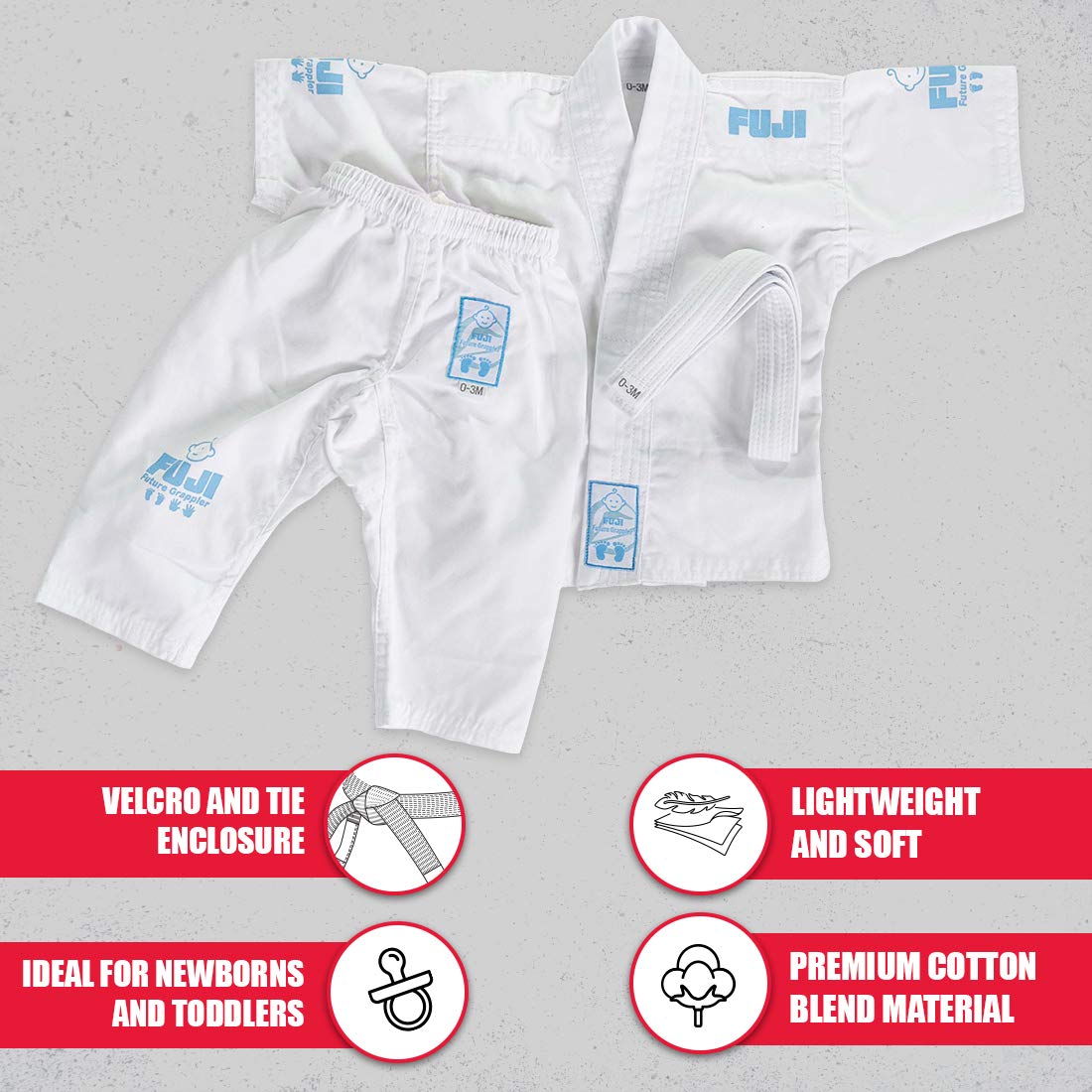 Snapklik.com : Jiu-Jitsu Baby Gi, BJJ Uniform For Babies, Blue And ...