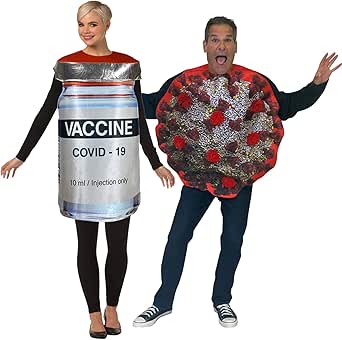 Amazon.com: Covid Germ and Vaccine Costume Set : Clothing, Shoes & Jewelry