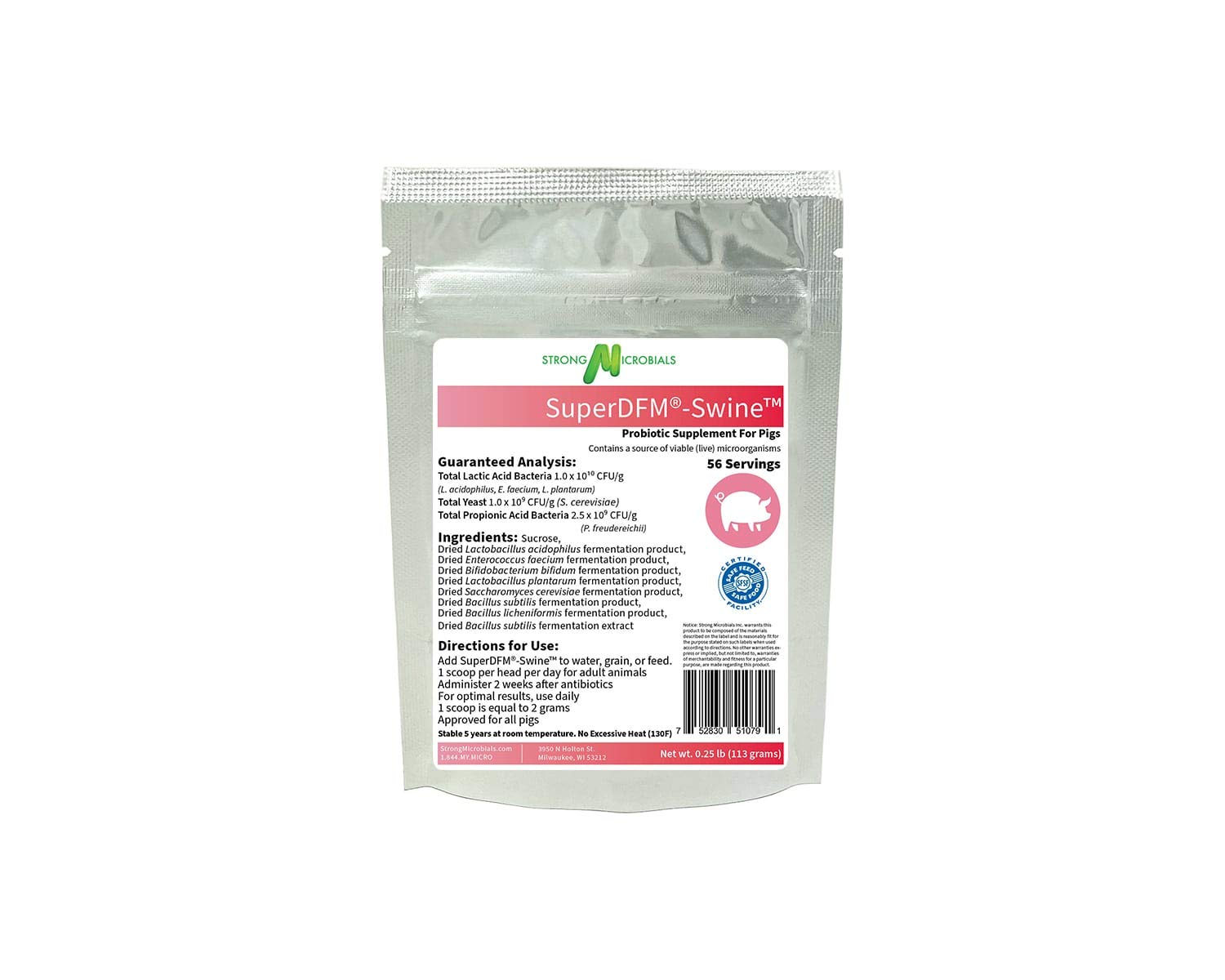 Amazon.com: SuperDFM-Swine, Probiotic Supplement for Pigs, 56 Servings ...