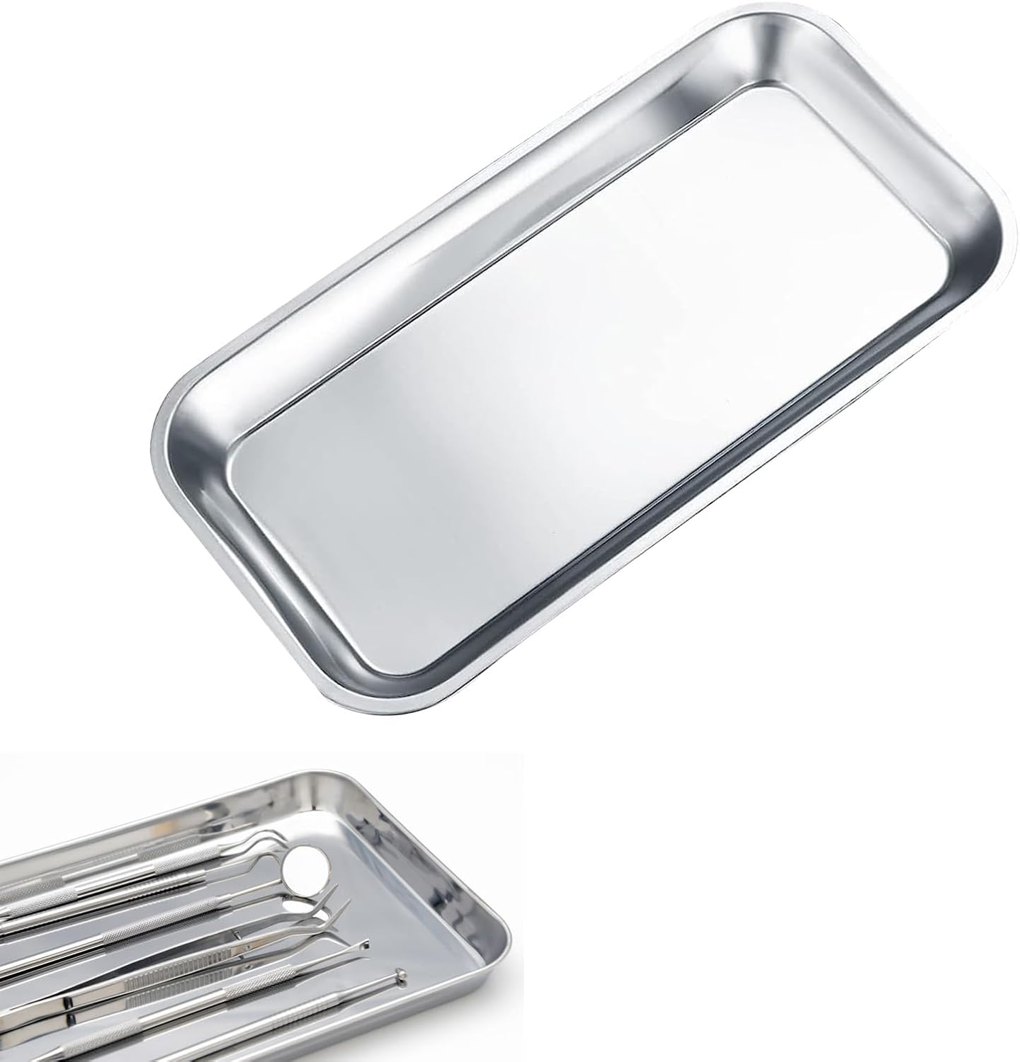 1 Pcs Small Instrument Tray, Stainless Steel Tray, Stainless Steel ...