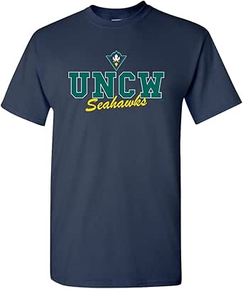 CreateMyTee UNCW Seahawks Logo Pride Short Sleeve T-Shirt | Amazon.com