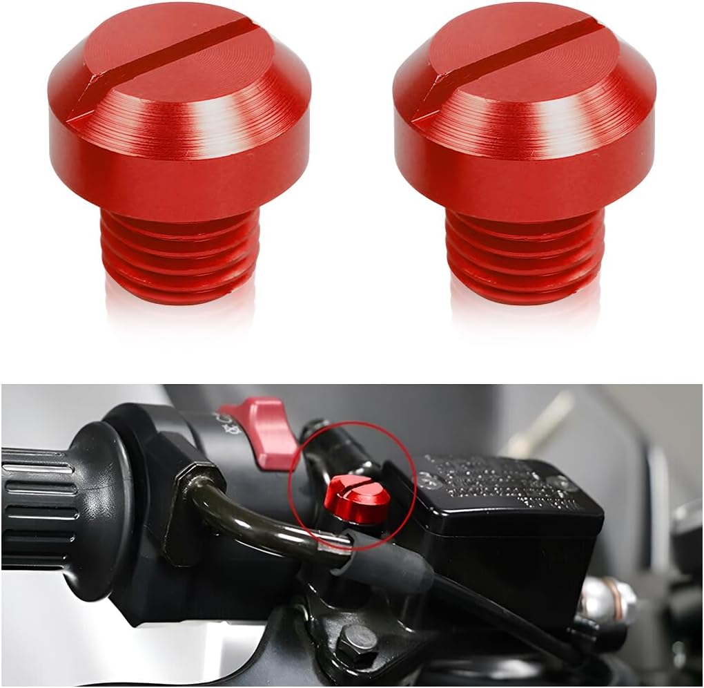 Amazon.com: zipelo Motorcycle Mirror Screw, 2 Pcs Mirror Hole Plugs for ...