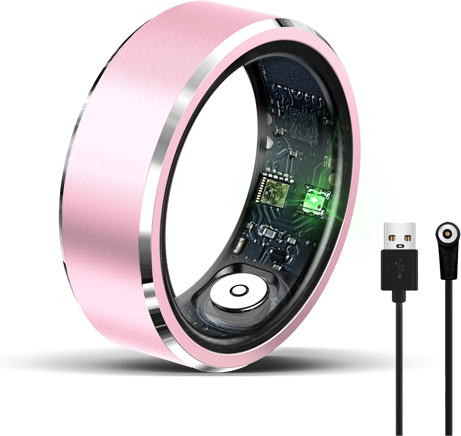 Amazon.com: Fitness Tracker Smart Ring for Women & Men,Step Counter ...