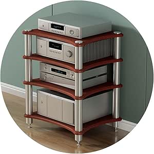 HiFi Audio Cabinet with Shock-Absorbing Feet, Perfect for Stereo ...