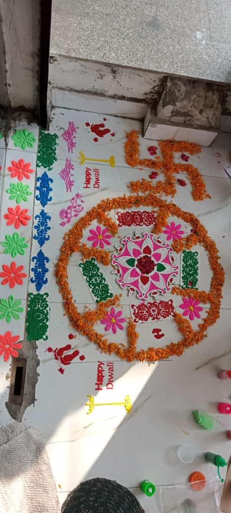 Buy Reusable Wooden Base and Rangoli Template mat from Art Affair. Easy ...