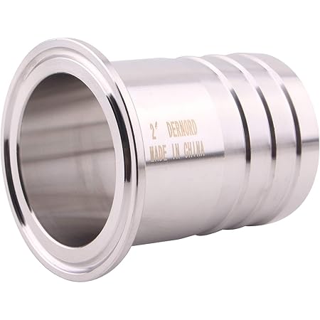 Amazon.com: DERNORD 2" Tri Clamp to 2" Hose Barbed Adapter SUS304 ...