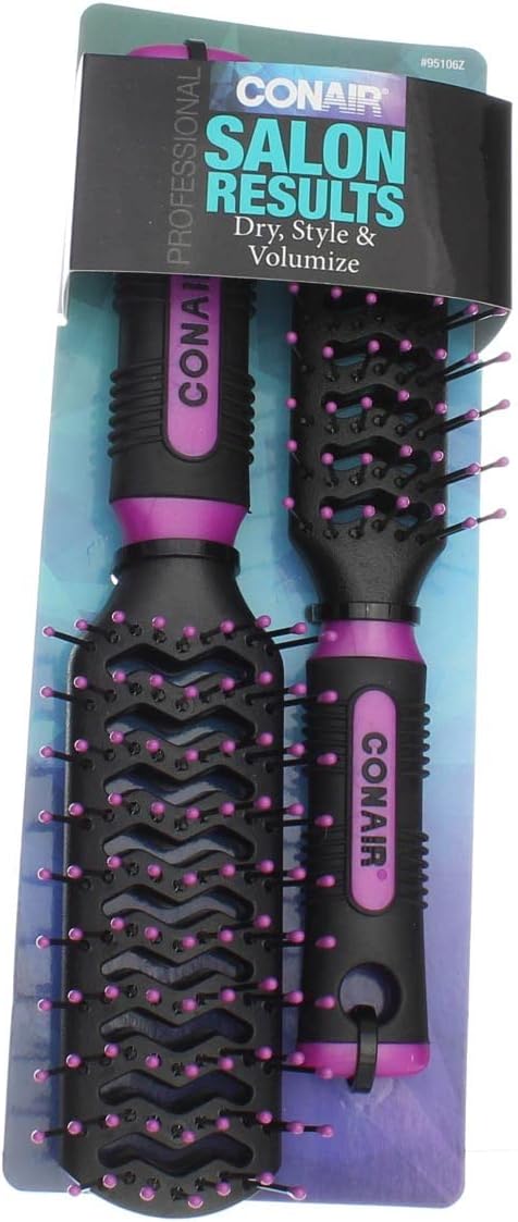 Amazon.com : Conair Professional Full-Size and Mid-Size Hair Brush Set ...