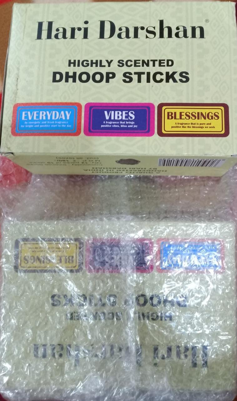 Hari Darshan Highly Scented Bamboo Less Dry Dhoop Stick Combo ...
