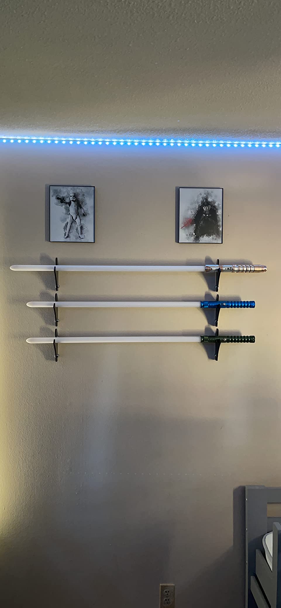 $3/mo - Finance WANLIAN Lightsaber Rack, Wall-Mounted Lightsaber Rack ...