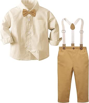 A&J DESIGN Toddler Boy Thanksgiving Outfit Baby Wedding Church Formal ...