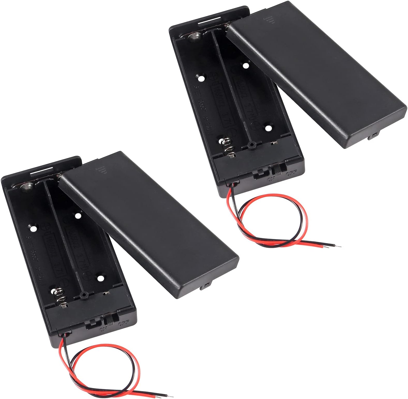 Amazon.com: Ltvystore 18650 Battery Case Holder, 5 Pack 3 Slots x 3.7V ...