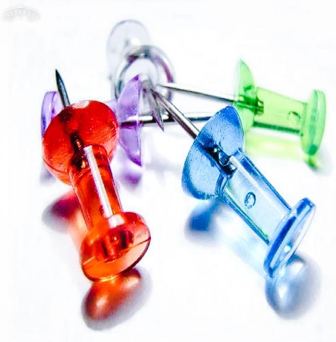 Amazon.com: Push Pins (Packaging of Multiple Colors), Clear Plastic ...