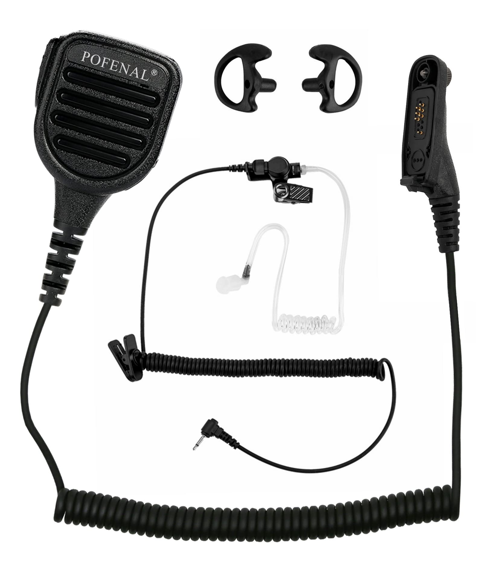 Amazon.com: POFENAL Water-Proof Radio Microphone, Remote Shoulder MIC ...