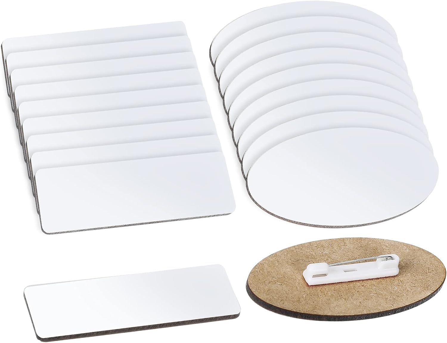 20-Piece Sublimation Name Tag Set with Pin - Blank Philippines | Ubuy