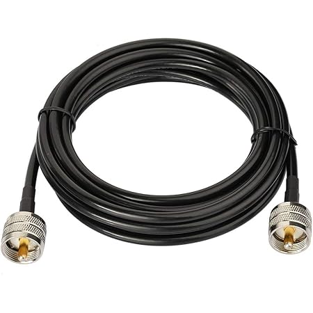 Amazon.com: Superbat PL-259 Jumper Cable UHF (Pl259) Male to Male Low Loss Digital RG58 Coax ...