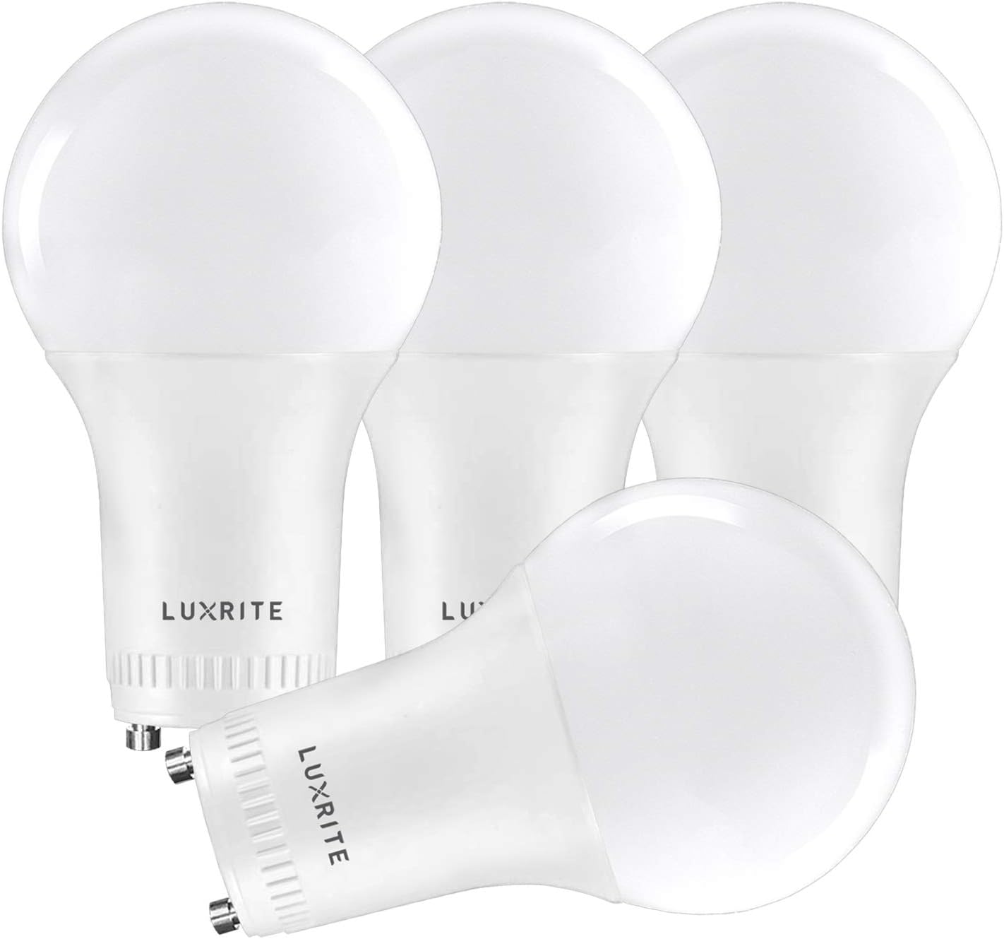 LUXRITE A19 LED GU24 Light Bulb, 60W Equivalent, 5000K Bright White ...
