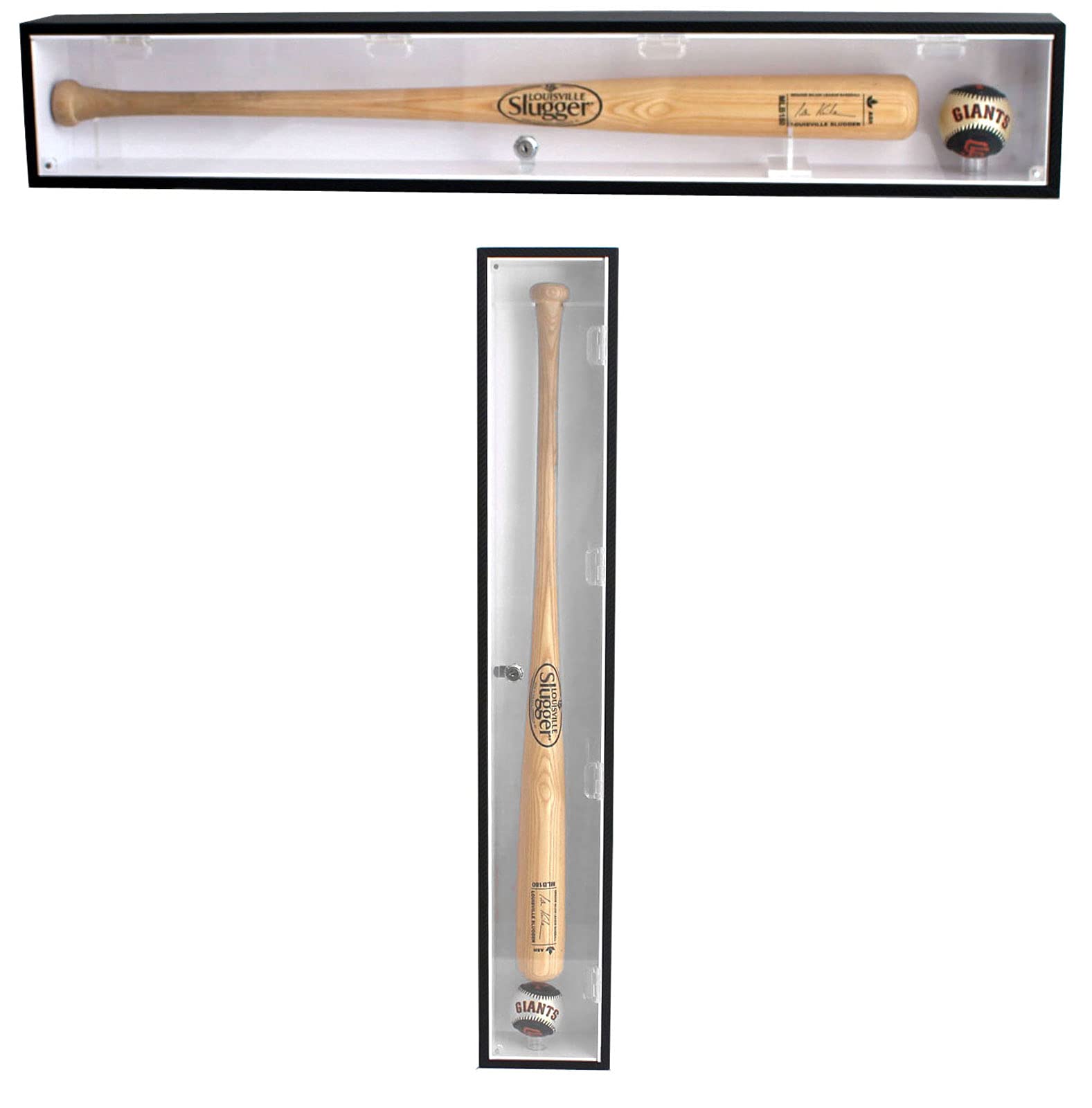 Amazon.com: DisplayGifts Baseball Bat Display Case Rack Cabinet Holder ...