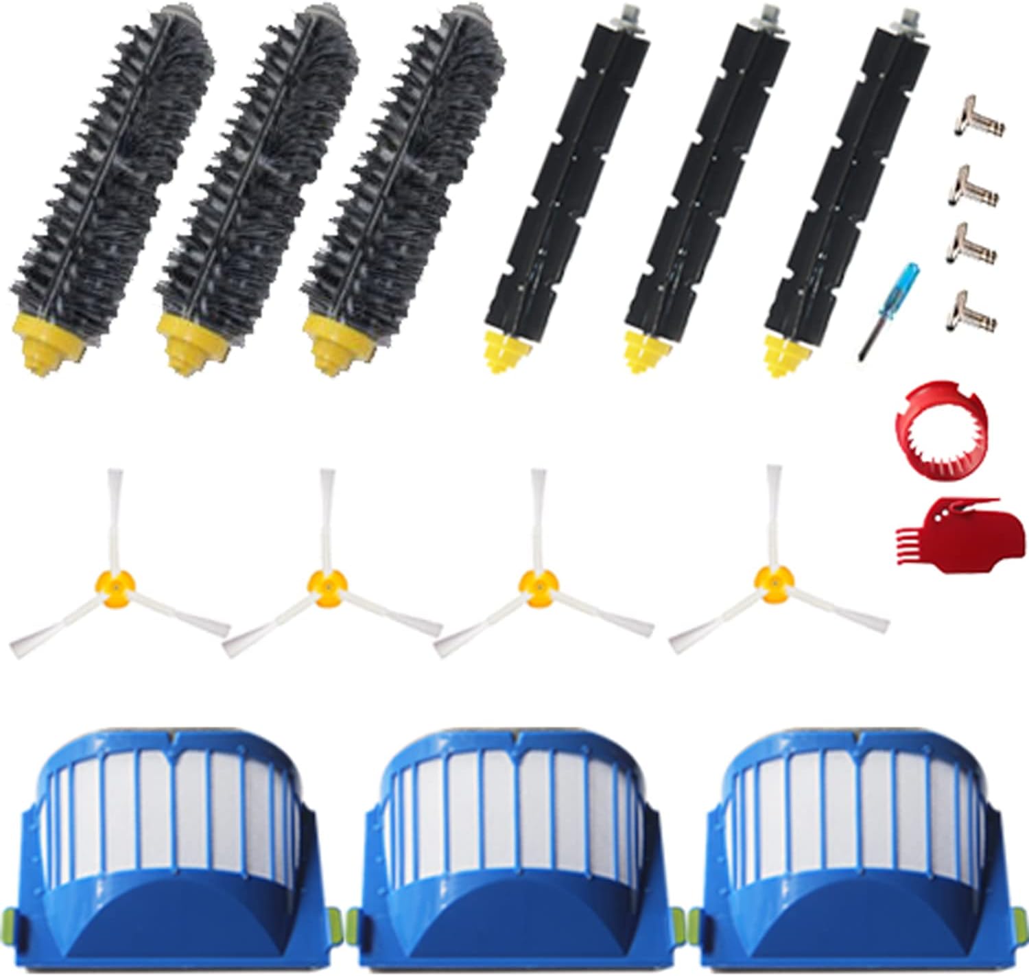 Amazon.com - YOKYON Replacement Parts Kit Includes Bristle & Flexible Beater Brush & Armed-3 ...